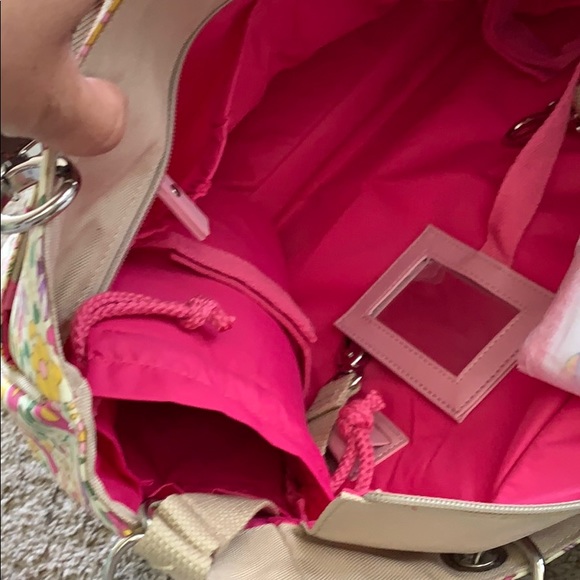 Pink Lining | Bags | Pink Lining Cottage Garden Diaper Tote | Poshmark